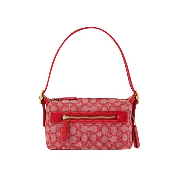 Coach | Bags | Coach Demi Bag In Red Jacquard Shoulder Bags | Poshmark